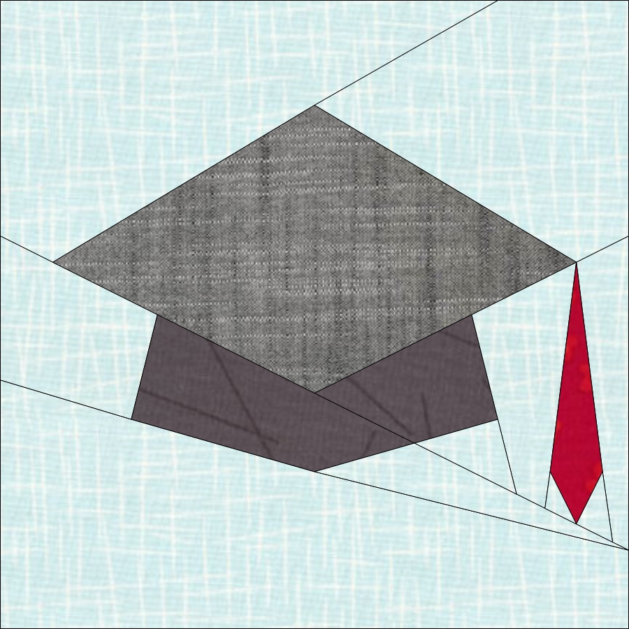 Graduation Cap Quilt Block – Oh Kaye Quilting